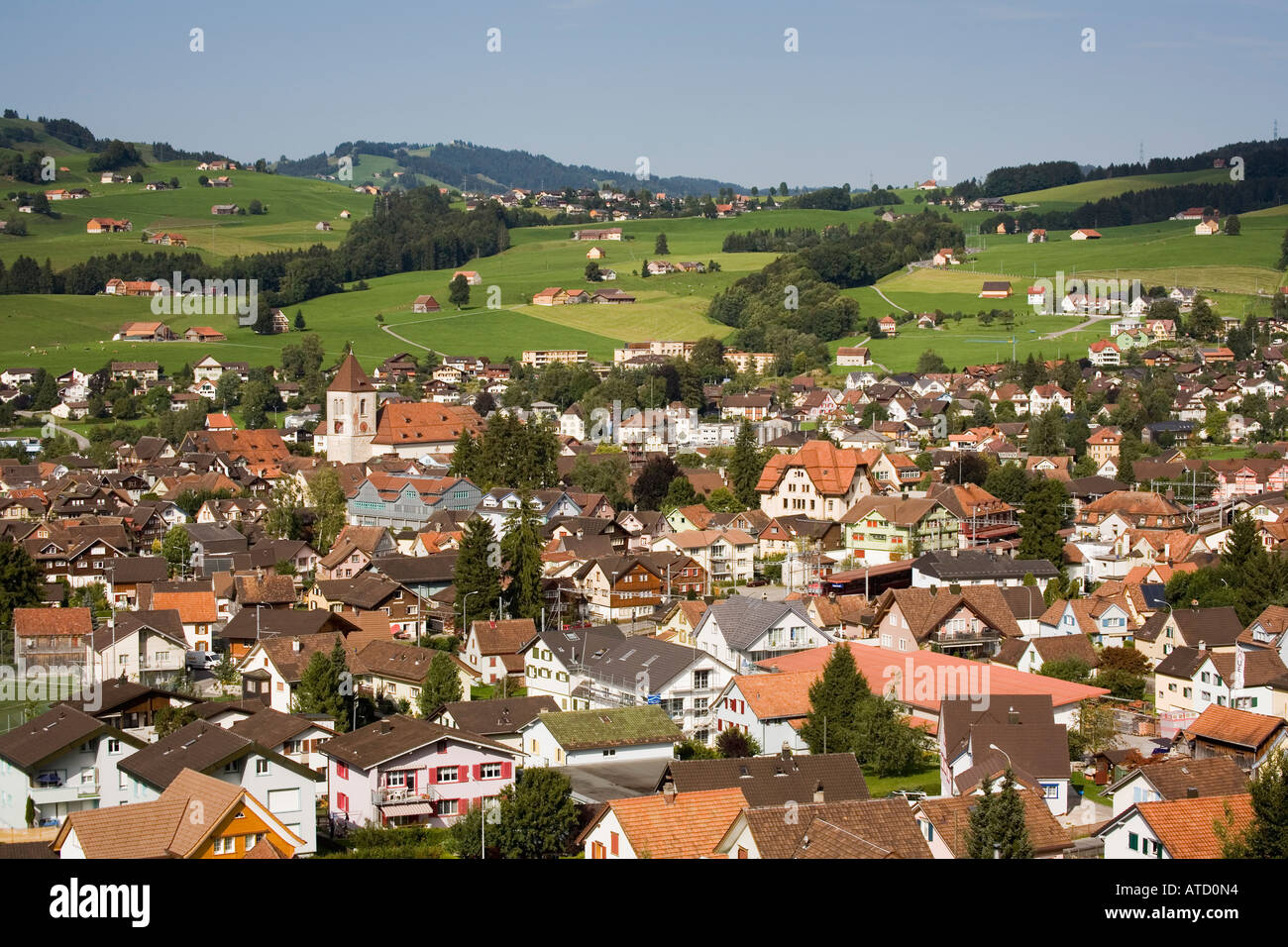 Village of Appenzell Switzerland Stock Photo - Alamy