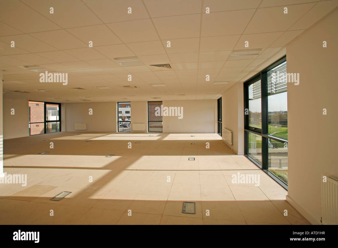 Modern empty offices awaiting occupiers Stock Photo - Alamy