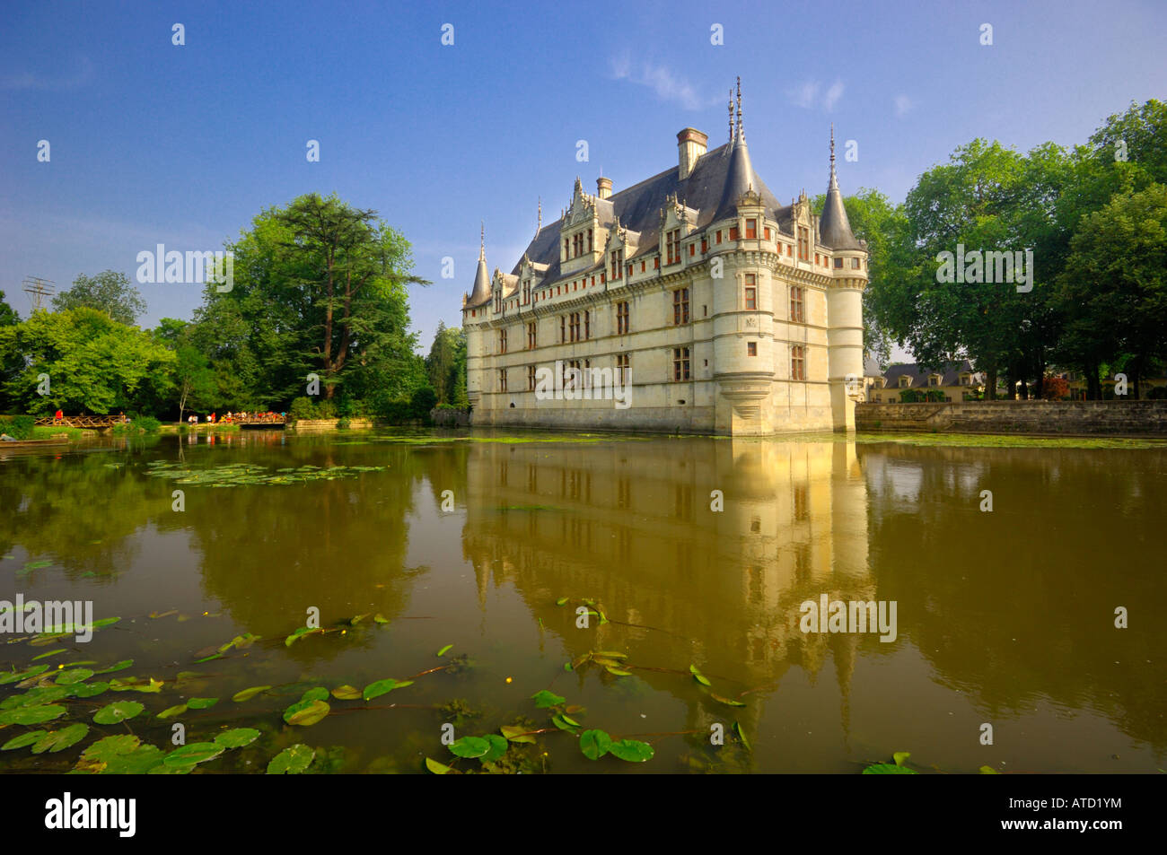 Castle Azay Le Rideau Château Loire France French Renaissance Stock ...