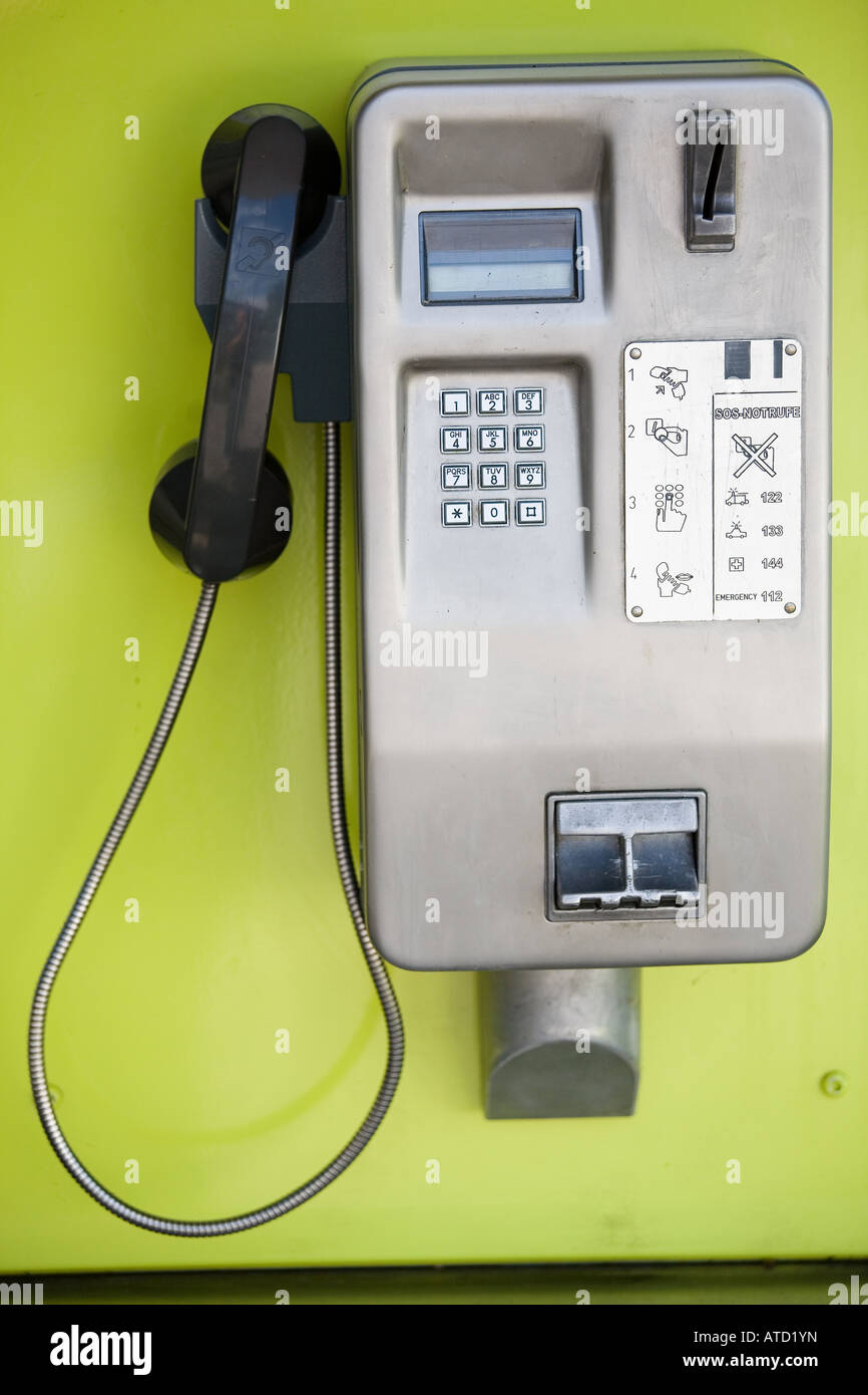 public pay phone Stock Photo - Alamy
