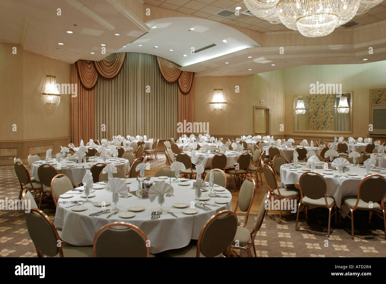 Indiana Lake County,Hammond,Ramada Inn,Dynasty Banquets,tables,settings ...