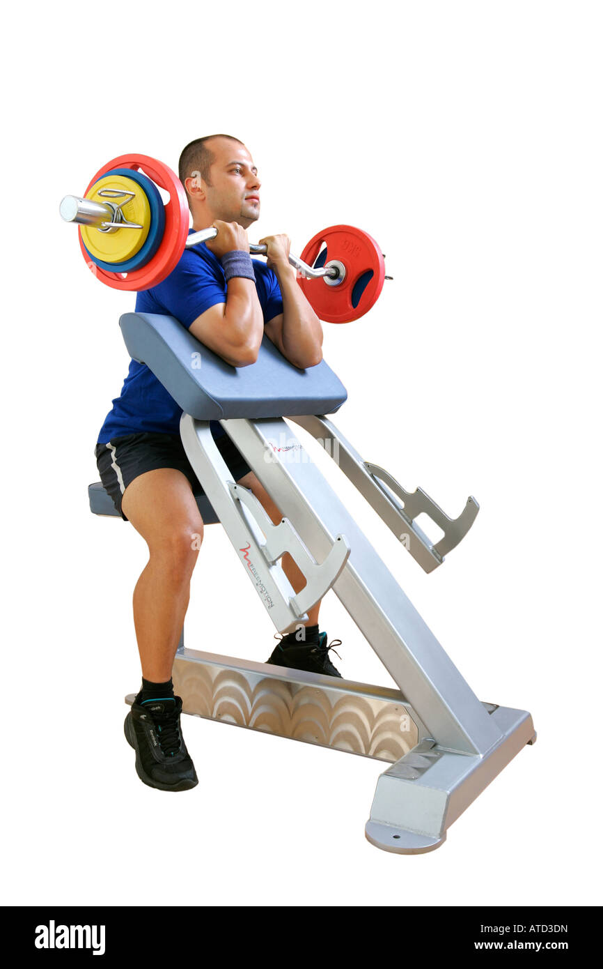 Large man getting fit Cut Out Stock Images & Pictures - Alamy