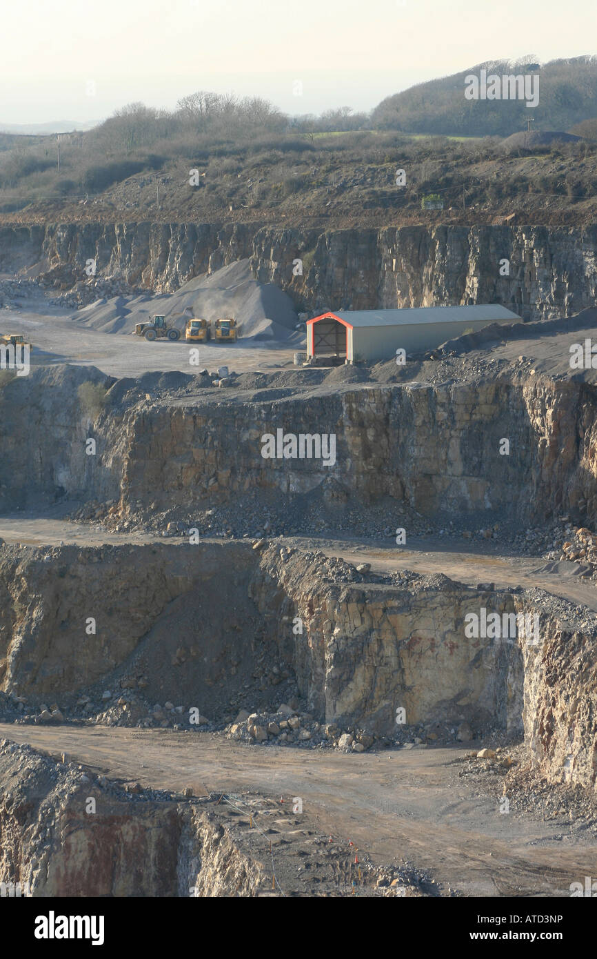 Quarry at South Cornelly Porthcawl Stock Photo - Alamy