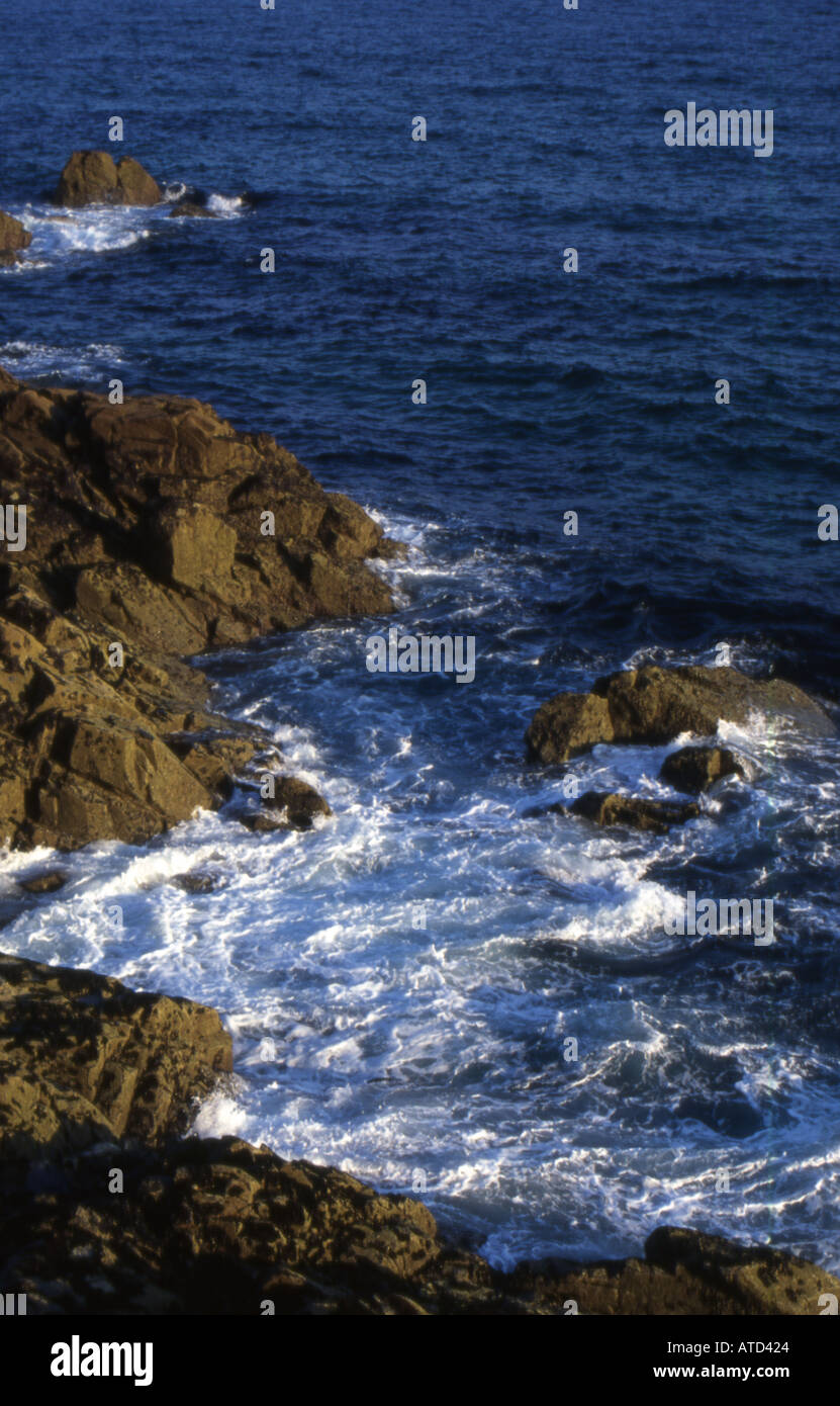 Rugged granite Cornish coastline cliffs number 1746 Stock Photo - Alamy