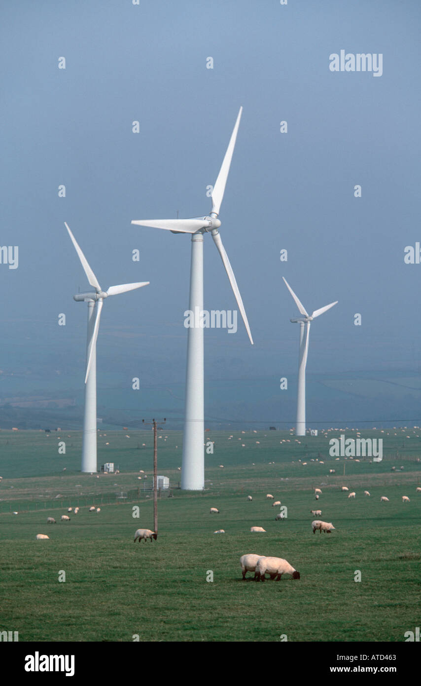 Wind turbines in Cornwall, UK Stock Photo - Alamy