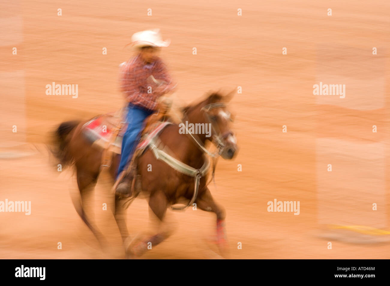 young riders compete in the Pole Bending event All Indian Rodeo Gallup ...