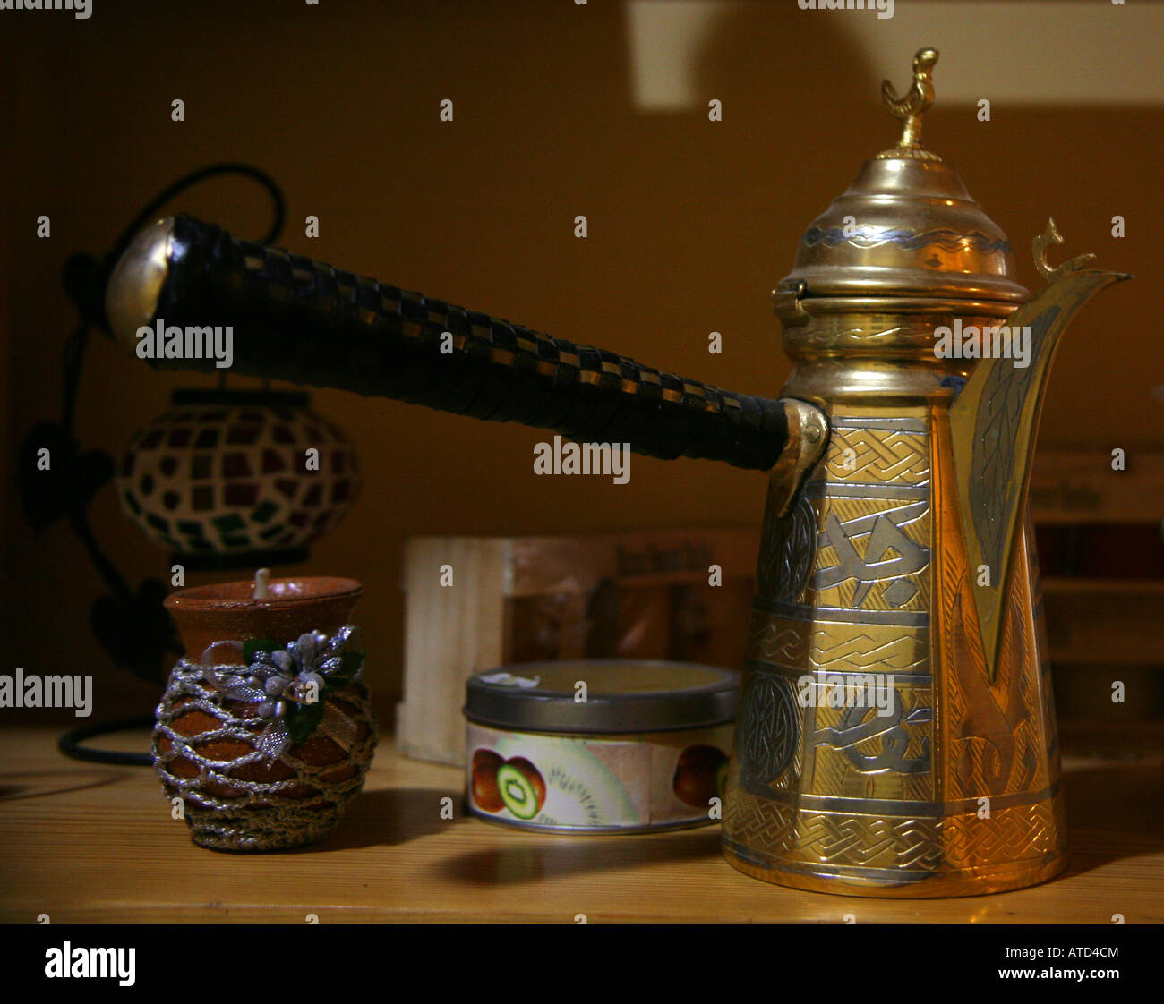 Traditional tea and coffee sets in the Middle East Stock Photo - Alamy