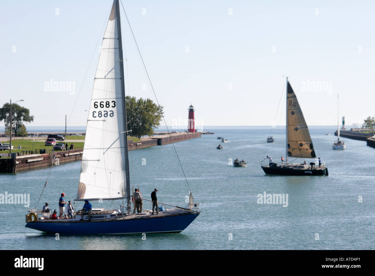 Wisconsin Kenosha County,Kenosha,Kenosha Harbor,harbour,Lake Michigan ...