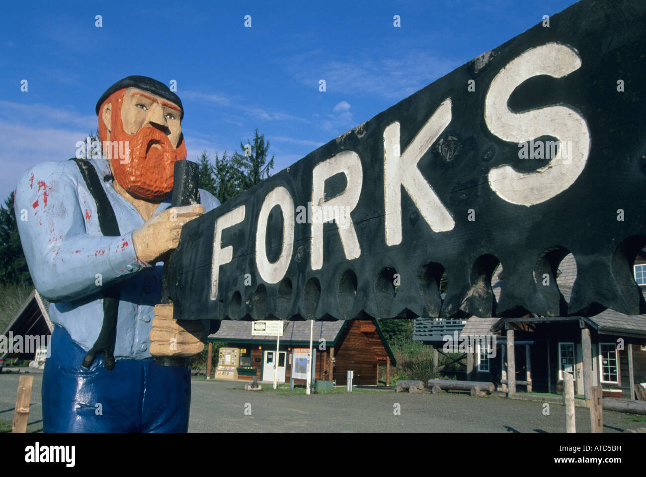 Timber Museum, Forks, Olympic Peninsula, Washington State USA Stock ...