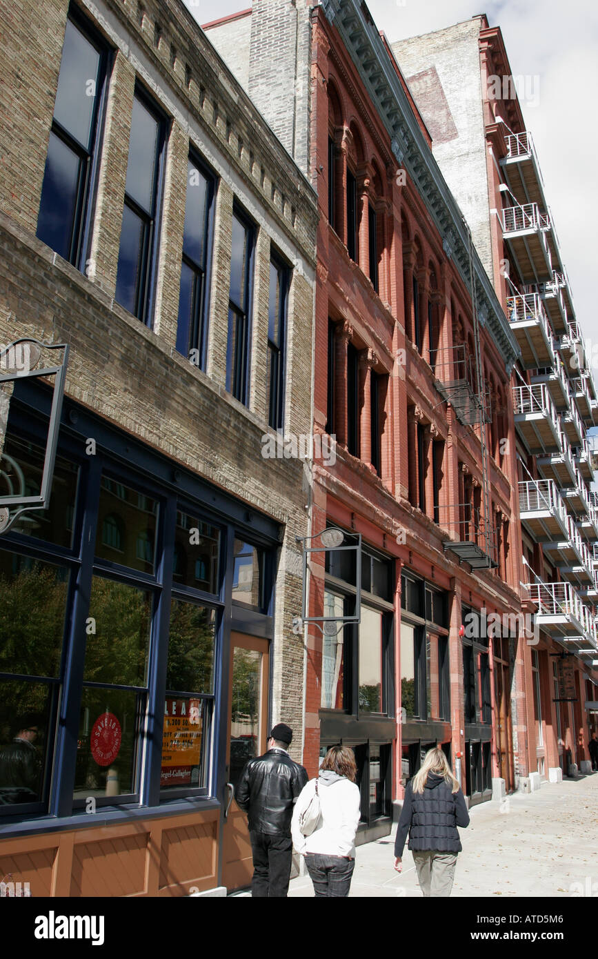 Milwaukee Wisconsin,historic Third Ward,South Broadway,buildings,city ...