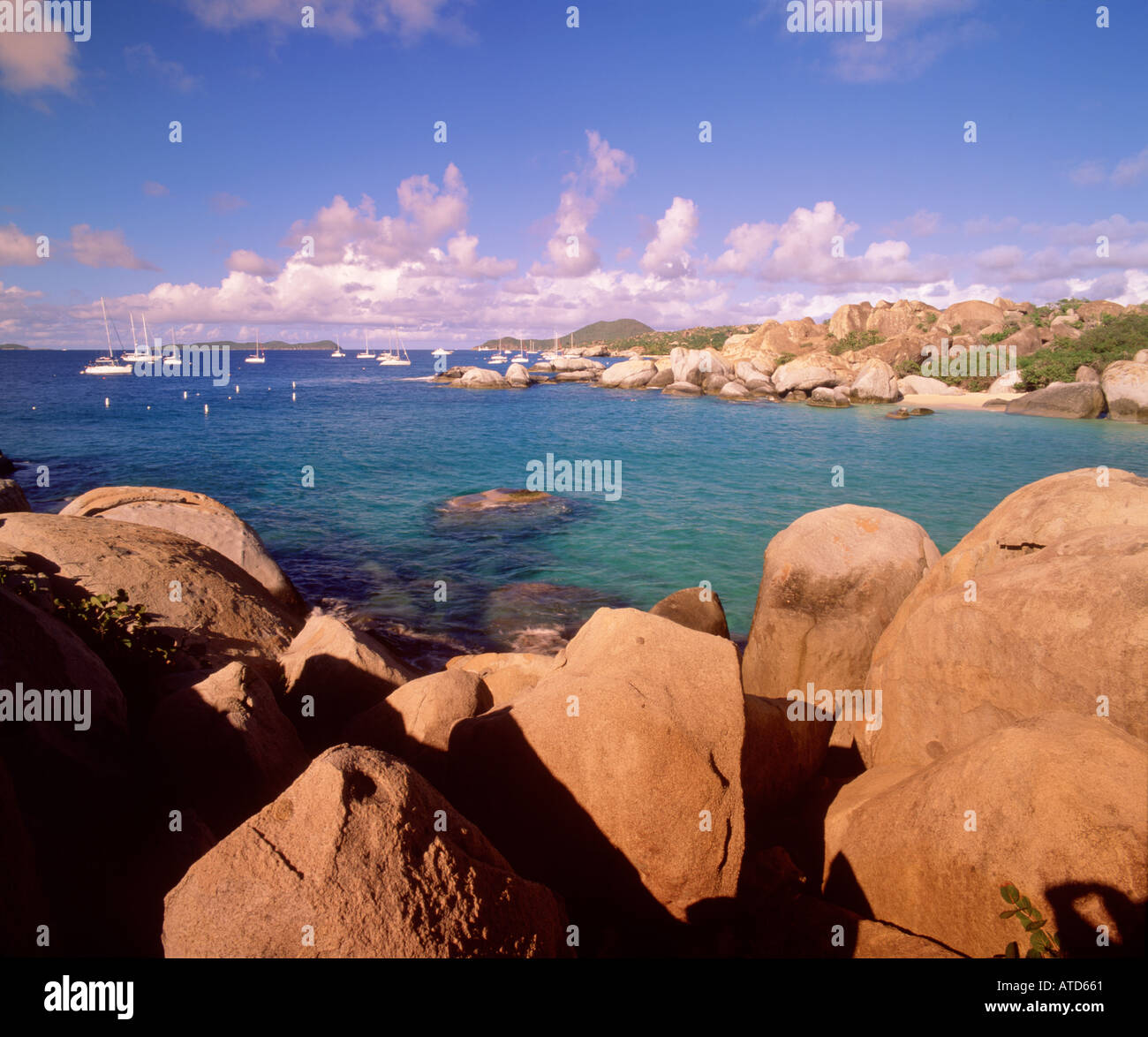 Virgin gorda beach the baths boulders hi-res stock photography and ...