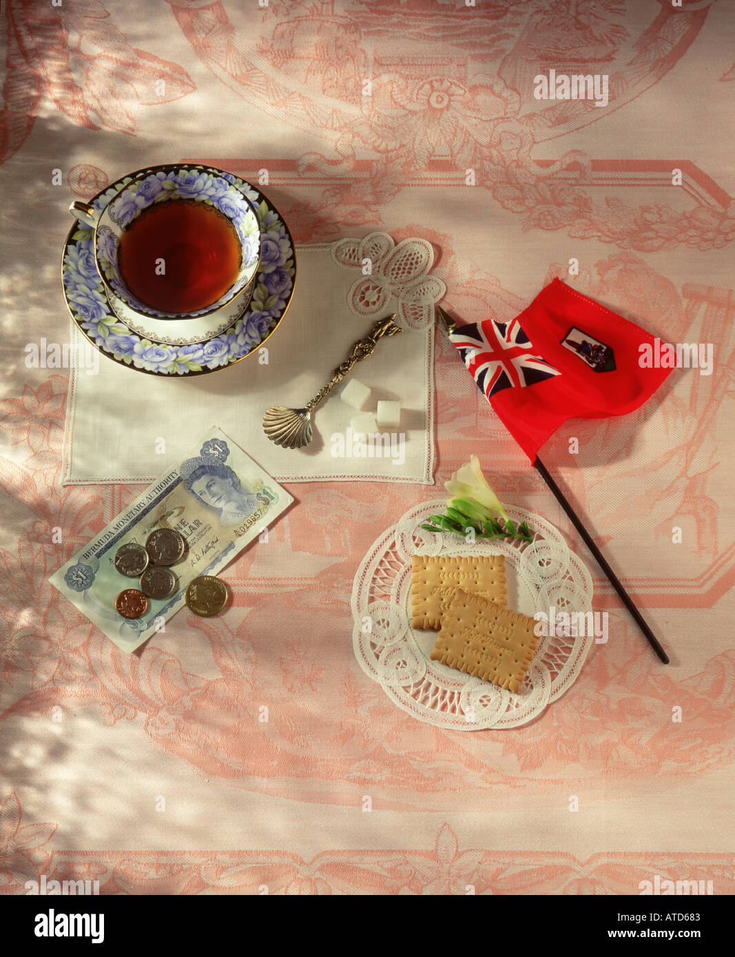 Elegant Breakfast Table Setting Bermuda Stock Photo - Alamy