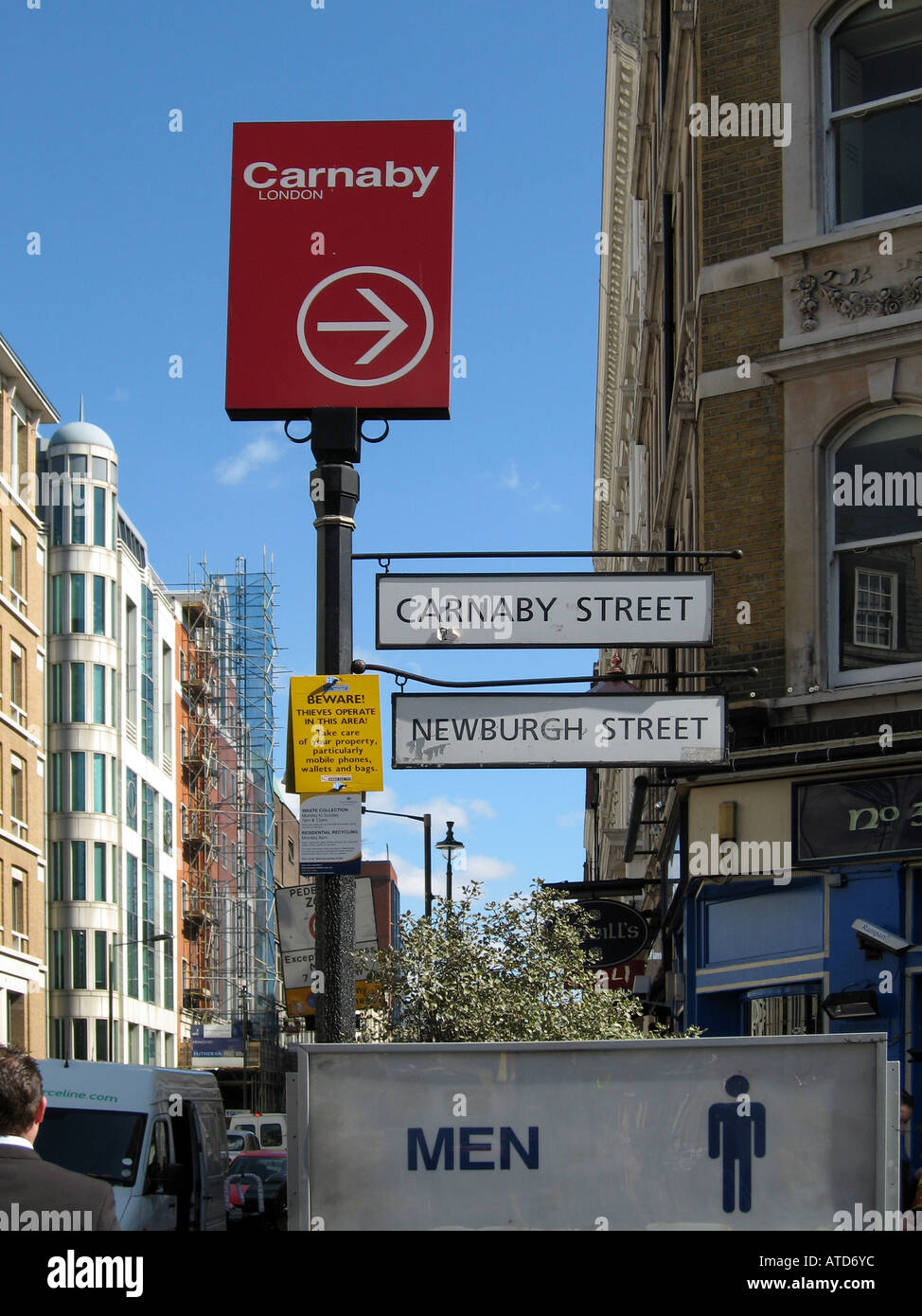 Signs in London's West End Stock Photo - Alamy