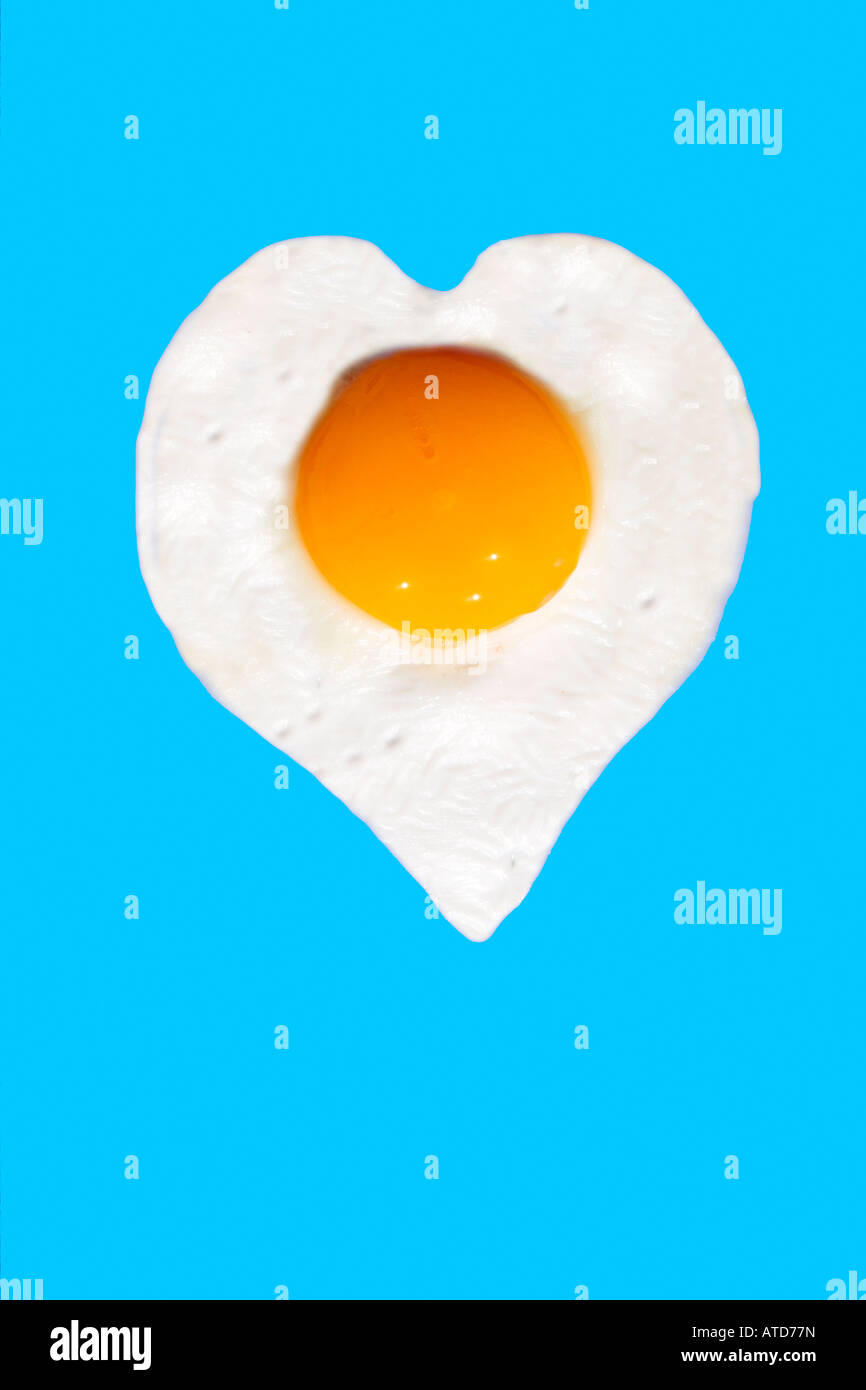 Egg cooked sunny side Cut Out Stock Images & Pictures - Alamy