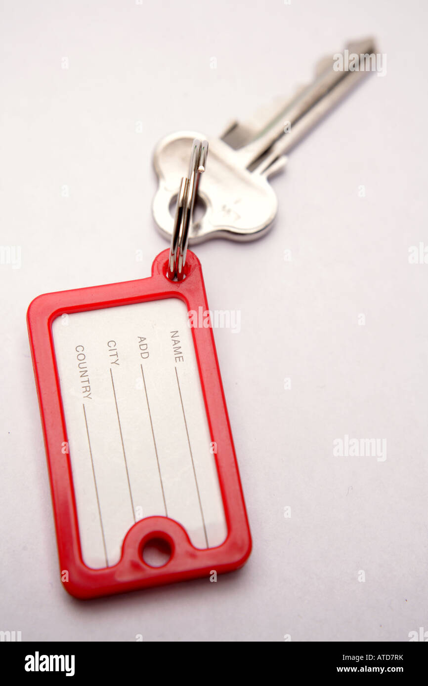 Key and tag Stock Photo - Alamy