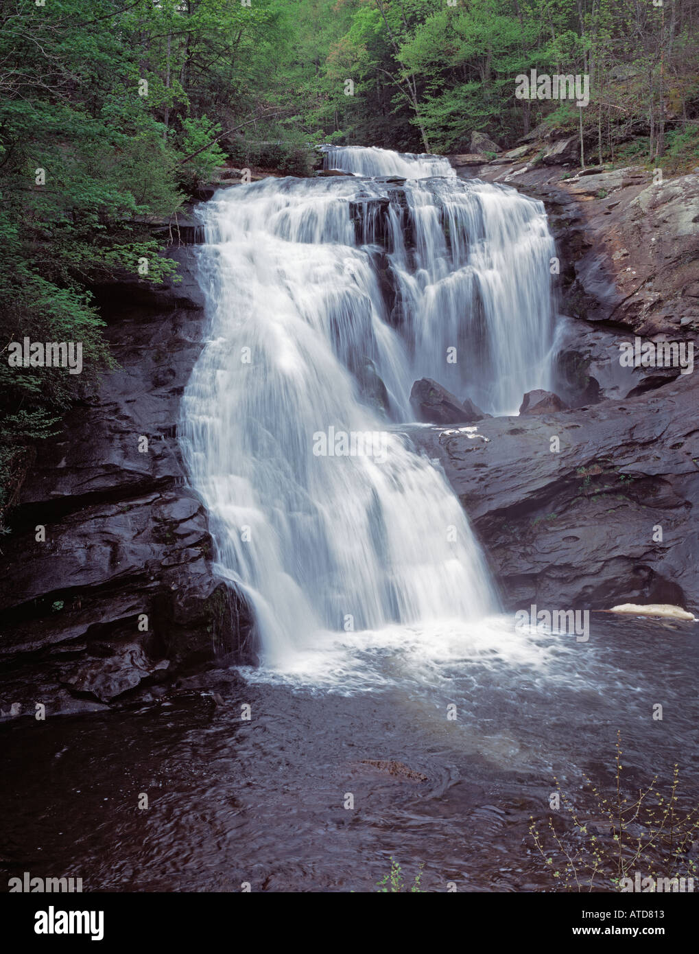 Waterfall in Cherokee County North Carolina Stock Photo - Alamy