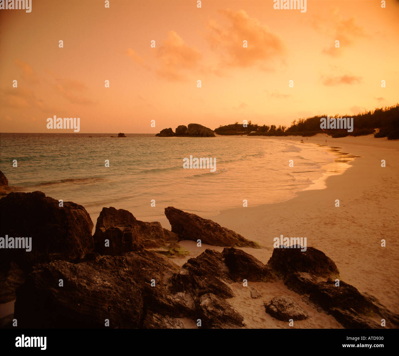 Bermuda beach sunset hi-res stock photography and images - Alamy