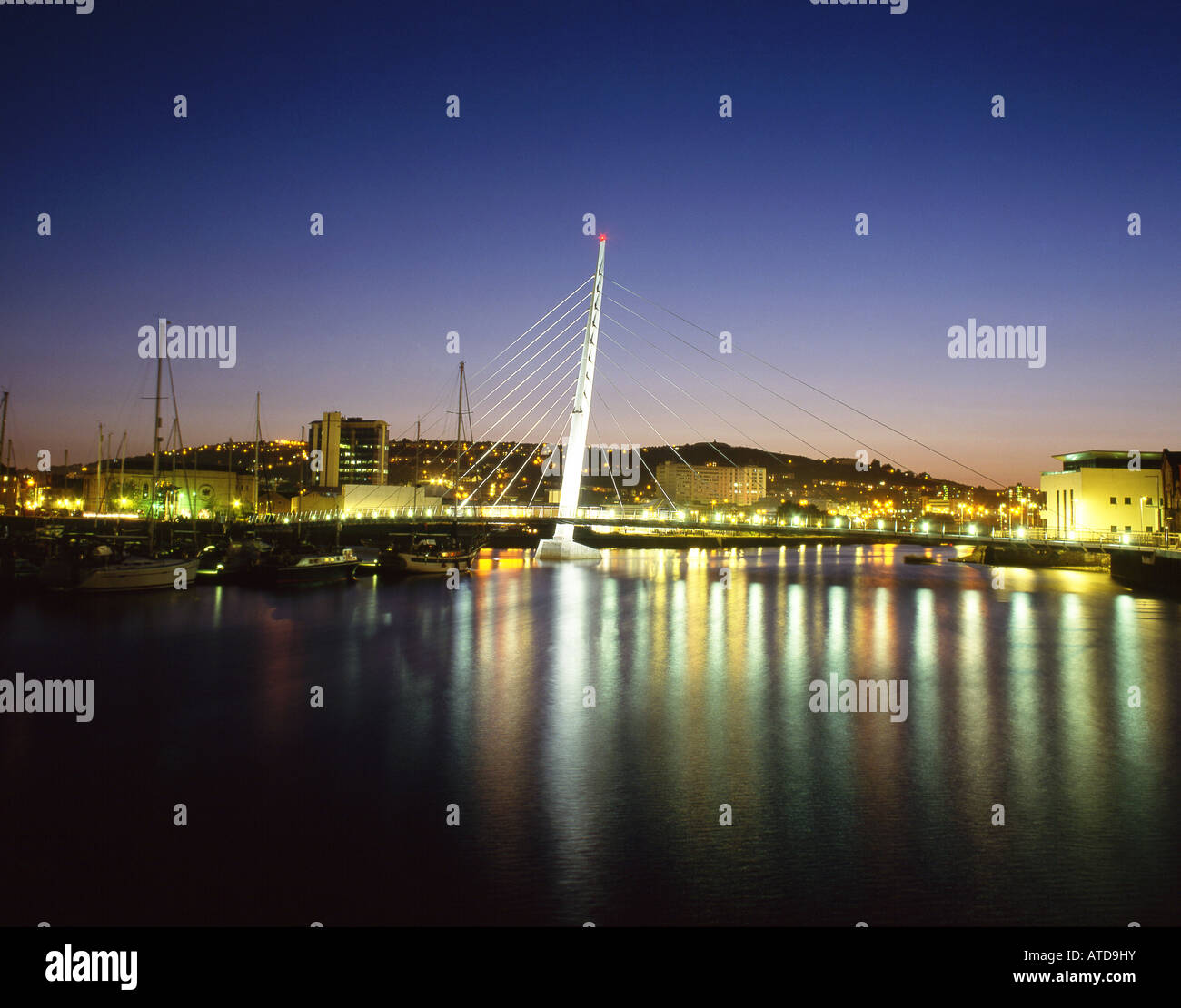 Sail bridge swansea sa1 hi-res stock photography and images - Alamy