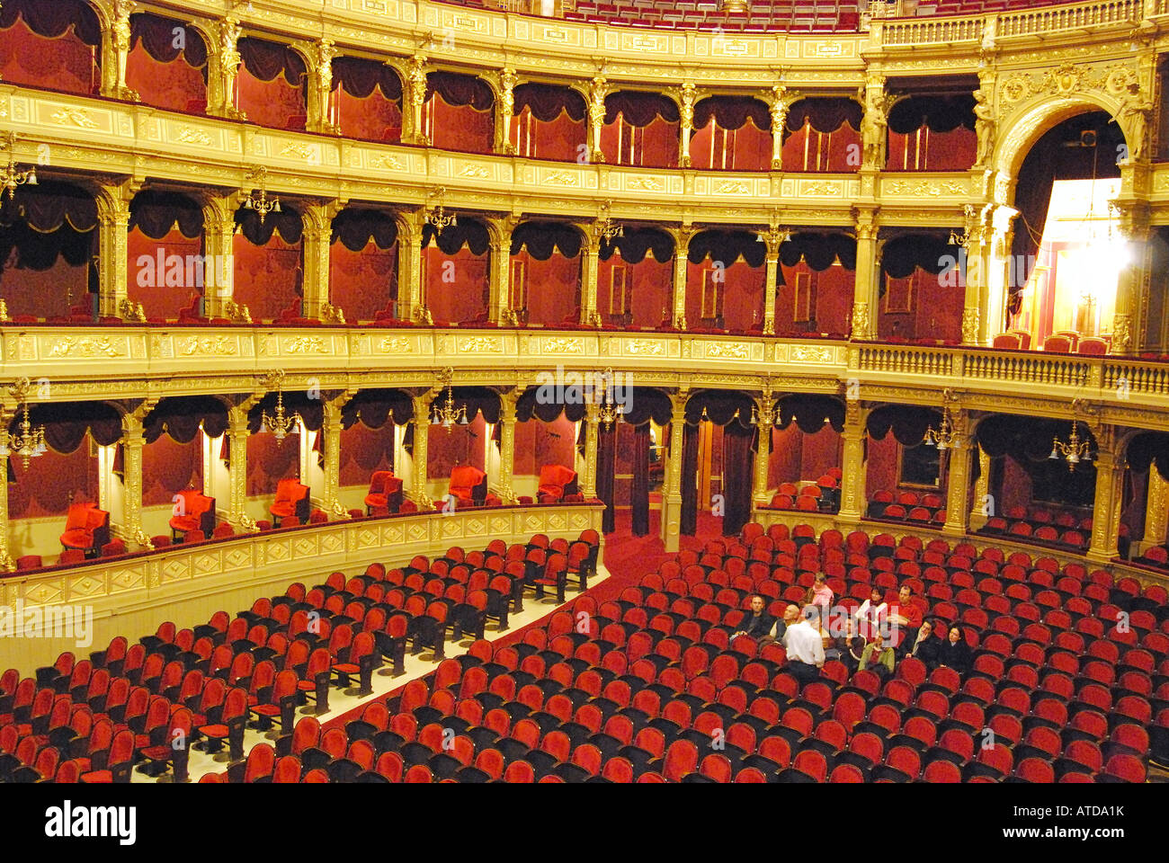 Lavish Auditorium, State Opera House, Pest, Budapest, Republic of ...