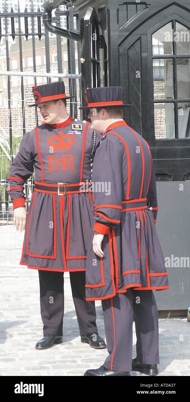 Beefeaters at The Tower of London England Stock Photo - Alamy