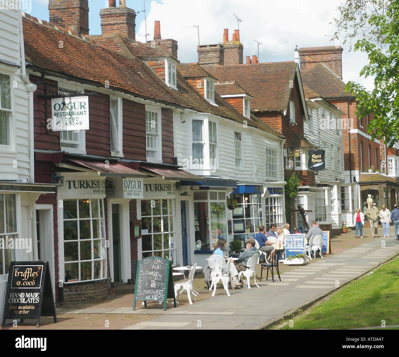 Tenterden s attractive tree lined High Street Tenterden Kent England ...