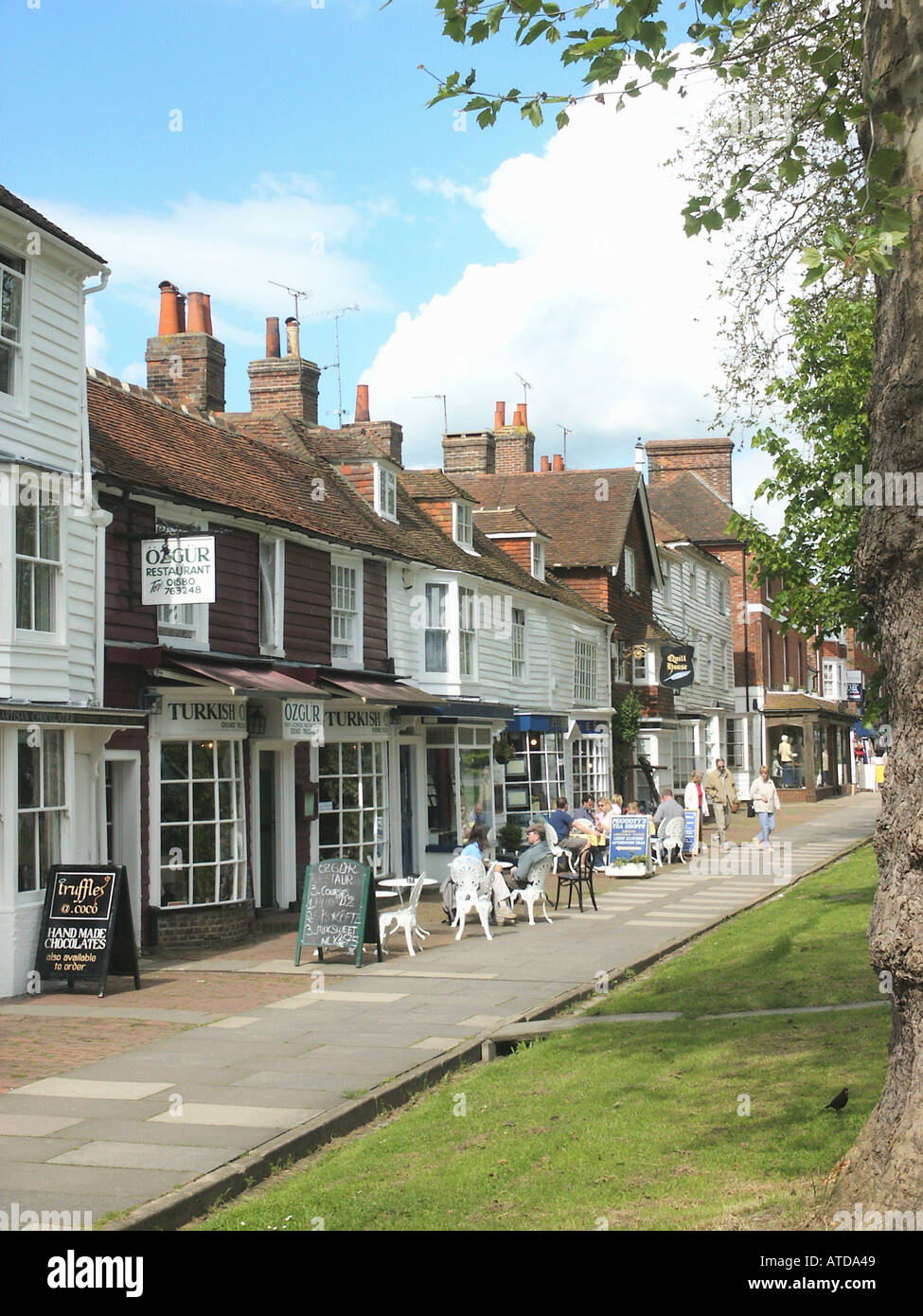 Tenterden s attractive tree lined High Street Tenterden Kent England ...
