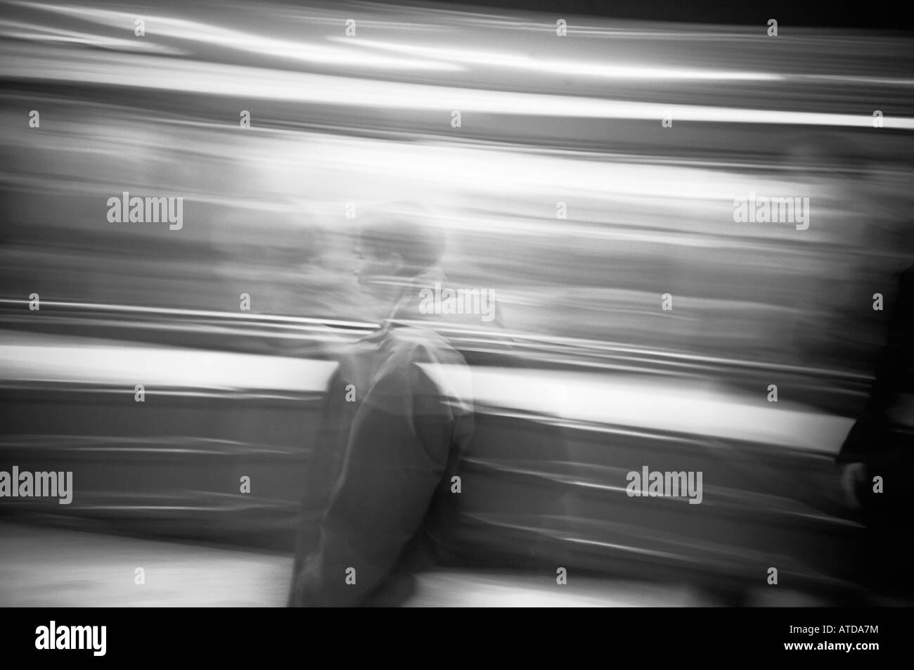 High speed train motion Black and White Stock Photos & Images - Alamy