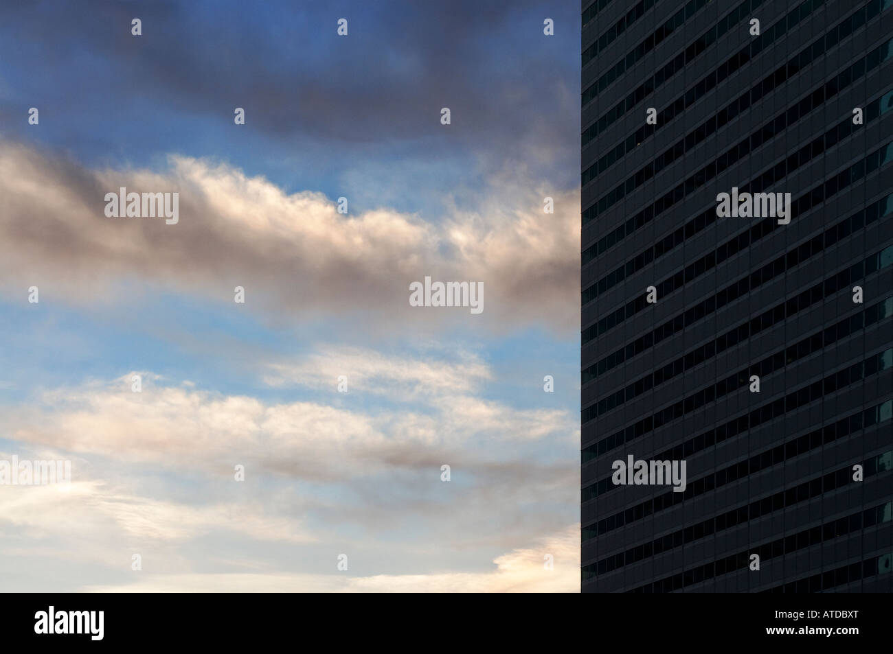 Boston building with dramatic sky background Stock Photo - Alamy