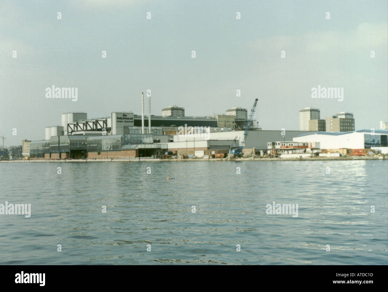 Daily Telegraph print works on the Isle of Dogs East London England UK ...