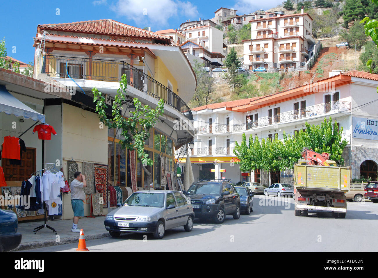 The town of Delphi, Greece Stock Photo - Alamy