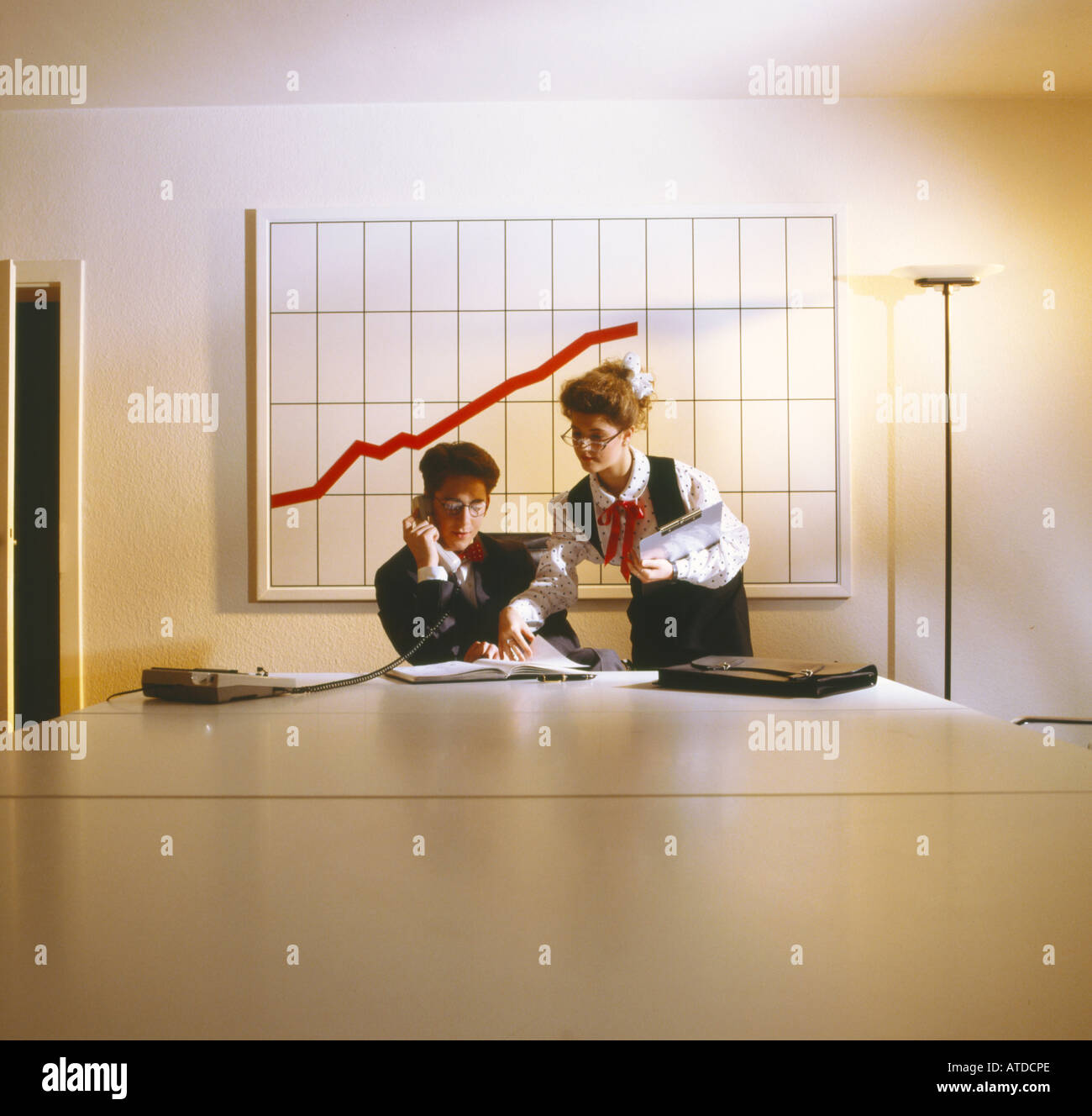 Young boss with secretary Stock Photo - Alamy