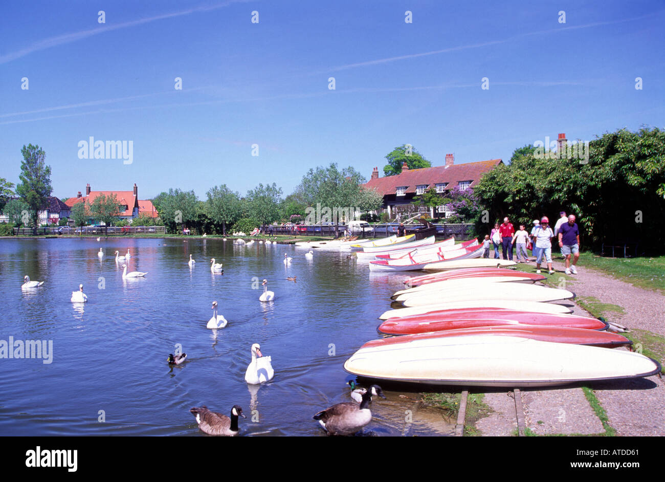 Rowing boats on the meare hi-res stock photography and images - Alamy