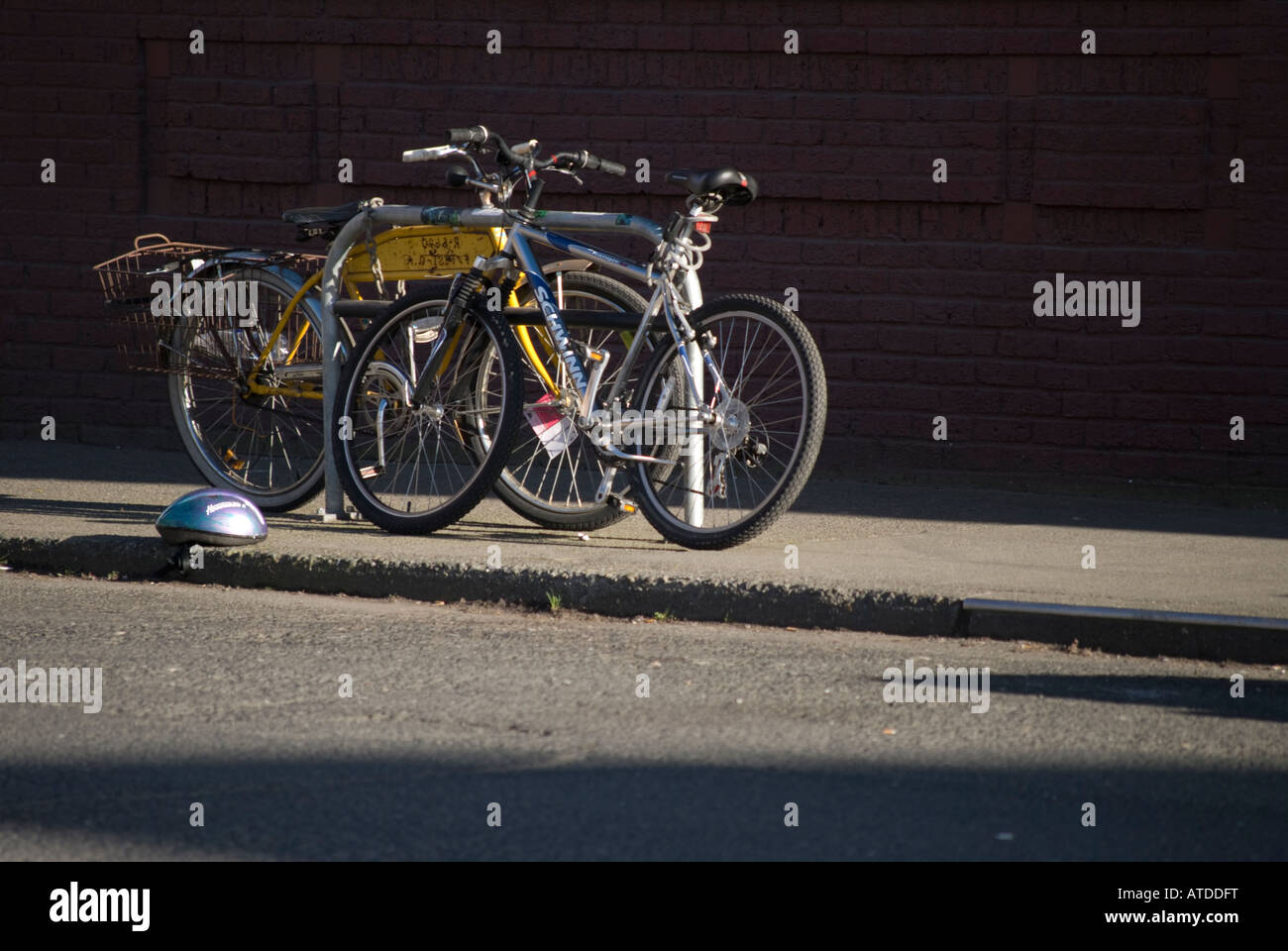 Two bicycles in Seattle Stock Photo - Alamy