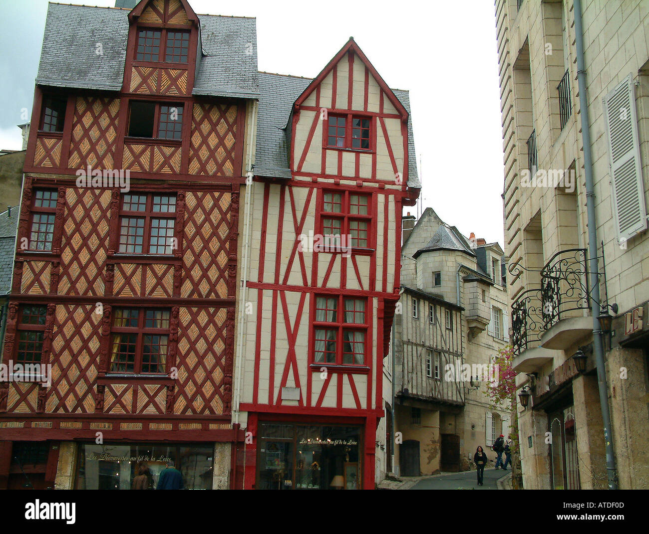 Place St Pierre in the town of Saumur Anjou France Stock Photo - Alamy