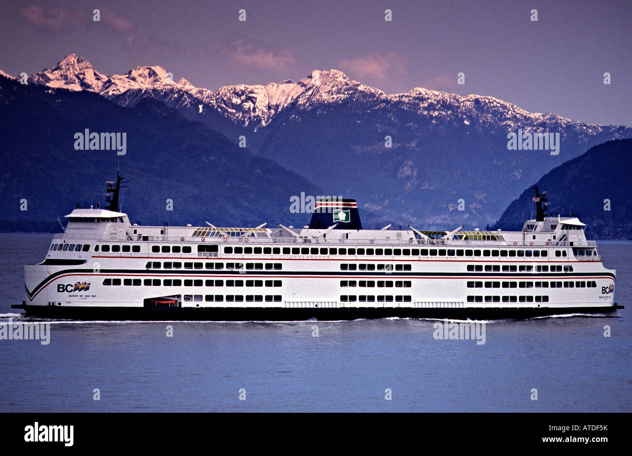 Queen of Oak Bay BC Ferry near Horseshoe Bay British Columbia Canada ...