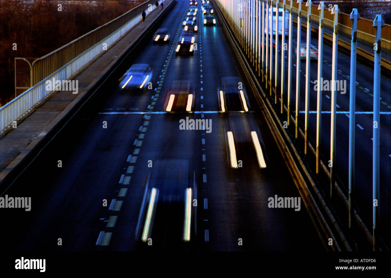 traffic on a highway Stock Photo - Alamy