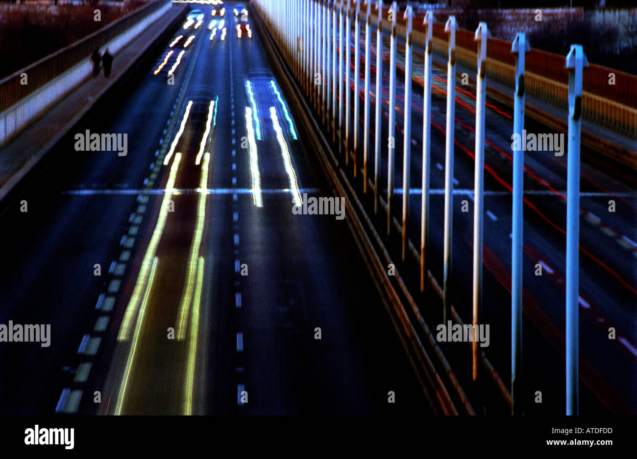 traffic on a highway Stock Photo - Alamy