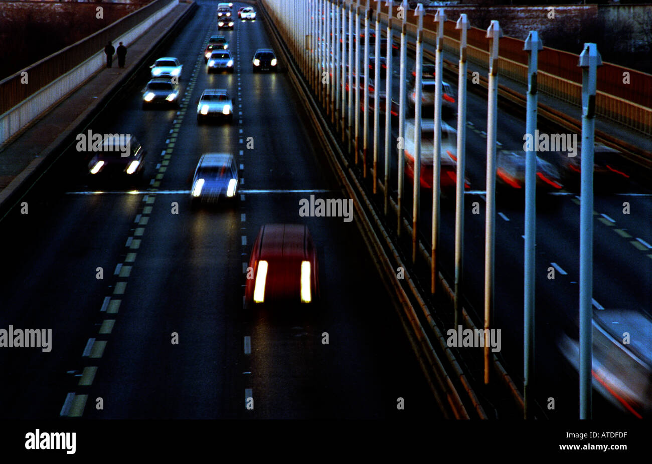 traffic on a highway Stock Photo - Alamy