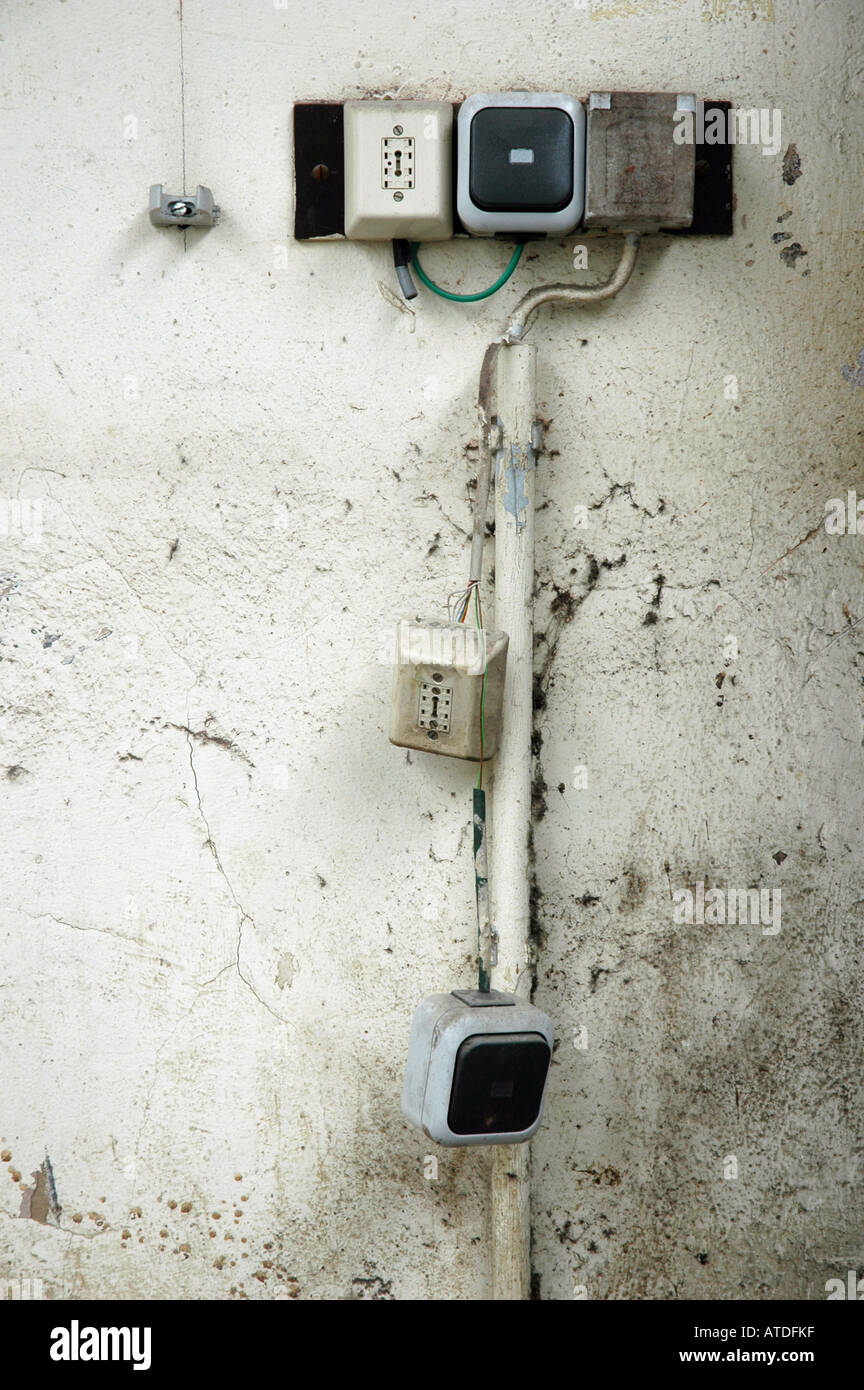 Old electrical installation Stock Photo - Alamy