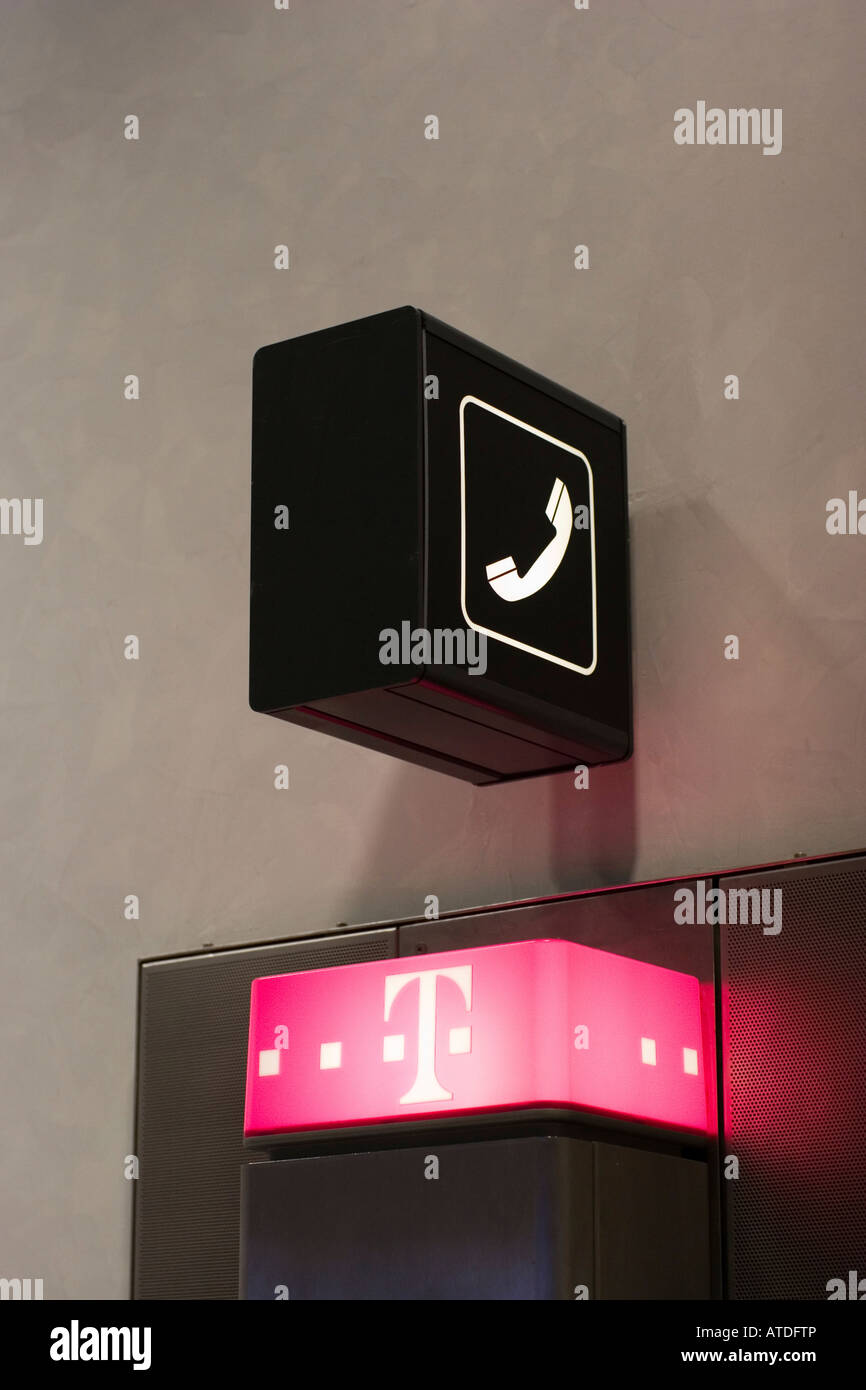 sign for telephone Stock Photo - Alamy
