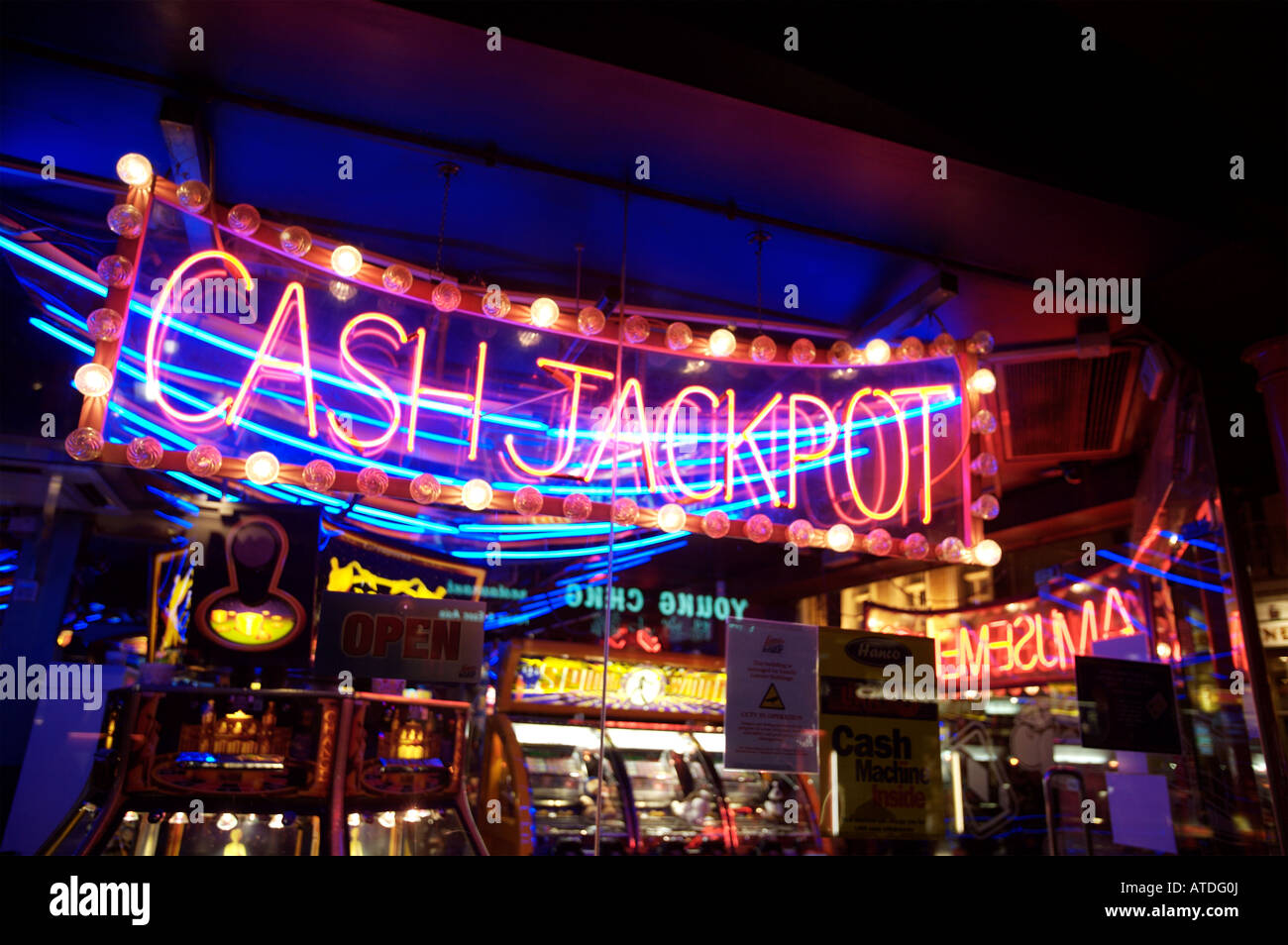 An amusement arcade Stock Photo - Alamy