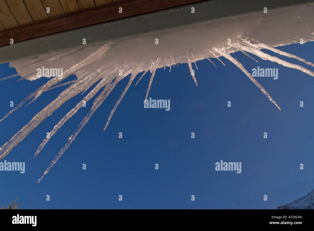 Winter icicles frozen ice spikes hi-res stock photography and images ...