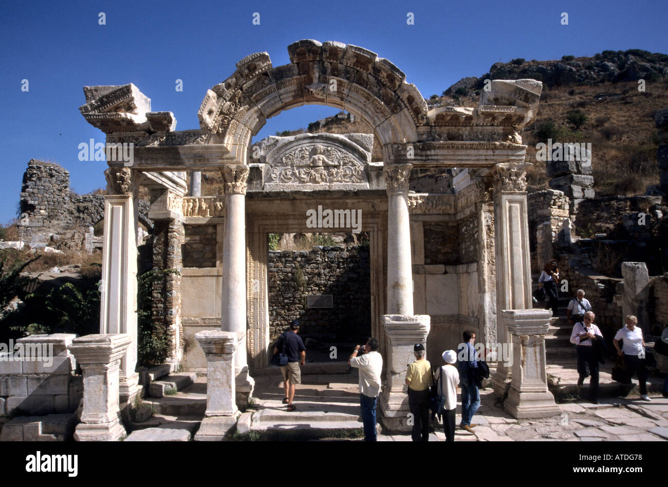 The Temple of Hadrian at Ephesus, Ionia (Turkey Stock Photo - Alamy
