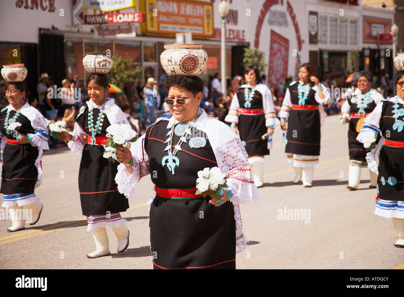 Zuni Indian Pueblo Olla Maidens Saturday Parade Gallup Inter Tribal ...