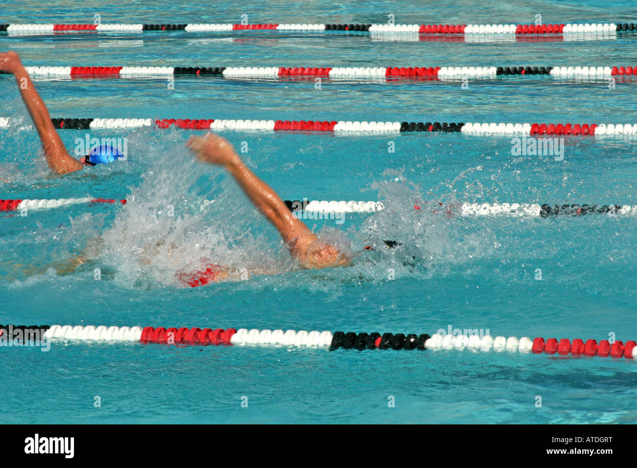 High school swim meet athletes hi-res stock photography and images - Alamy
