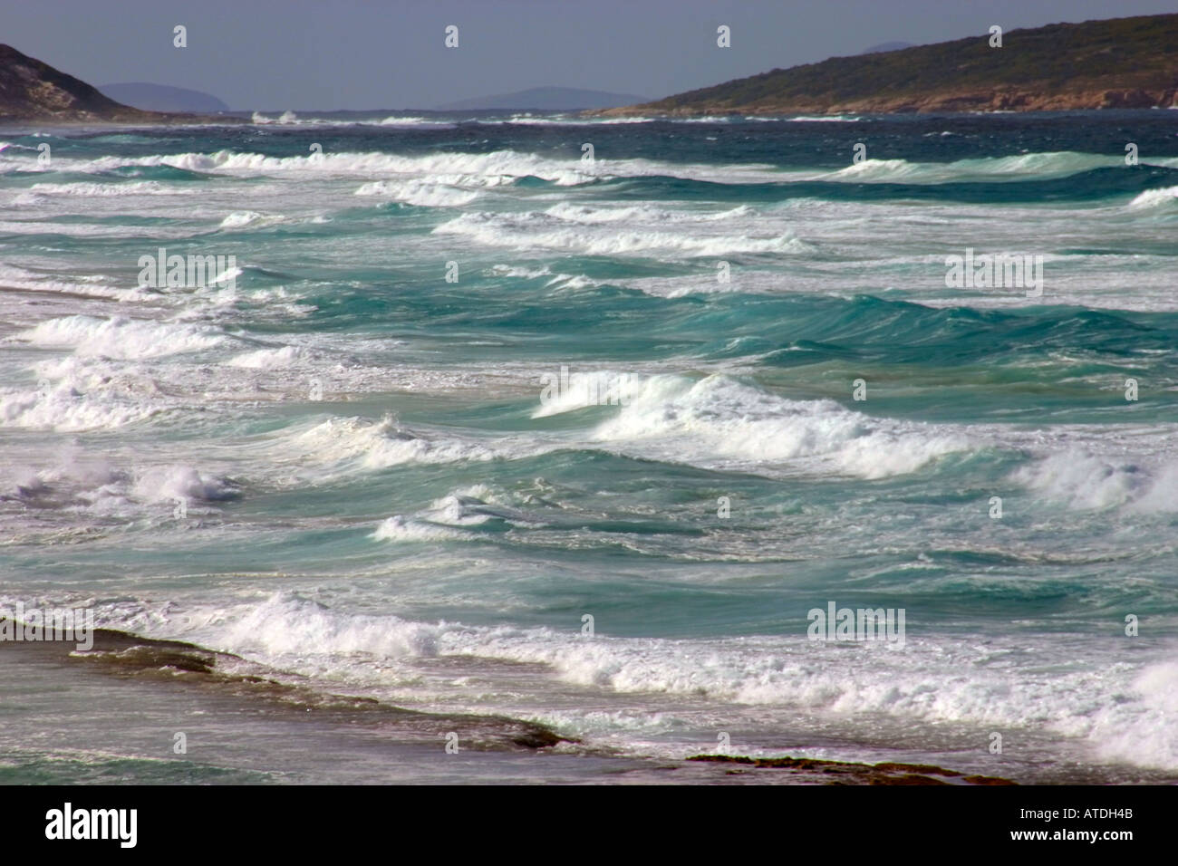 Rugged coastal views of the Southern Ocean along the Great Ocean Drive ...