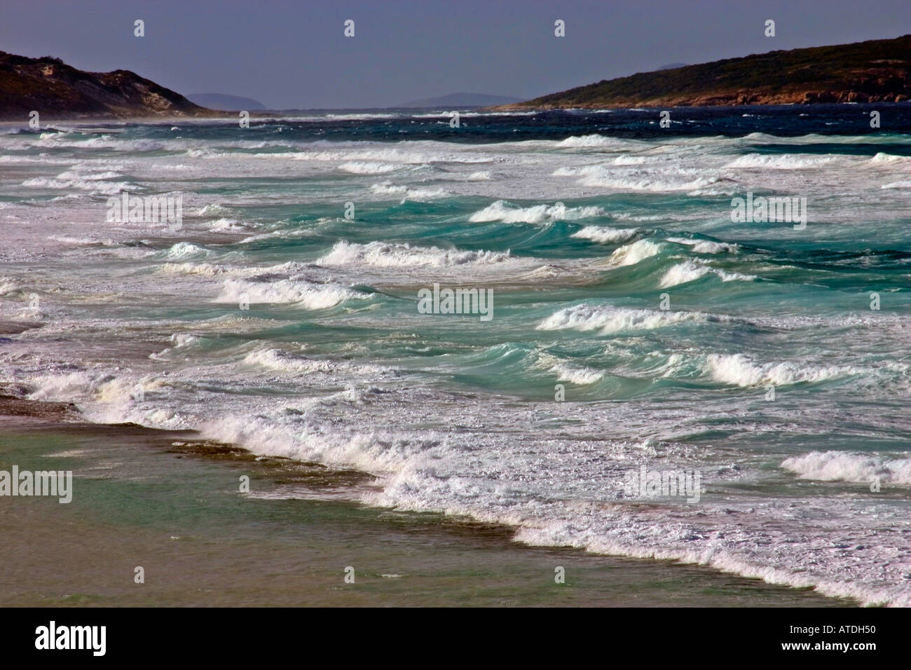 Rugged coastal views of the Southern Ocean along the Great Ocean Drive ...