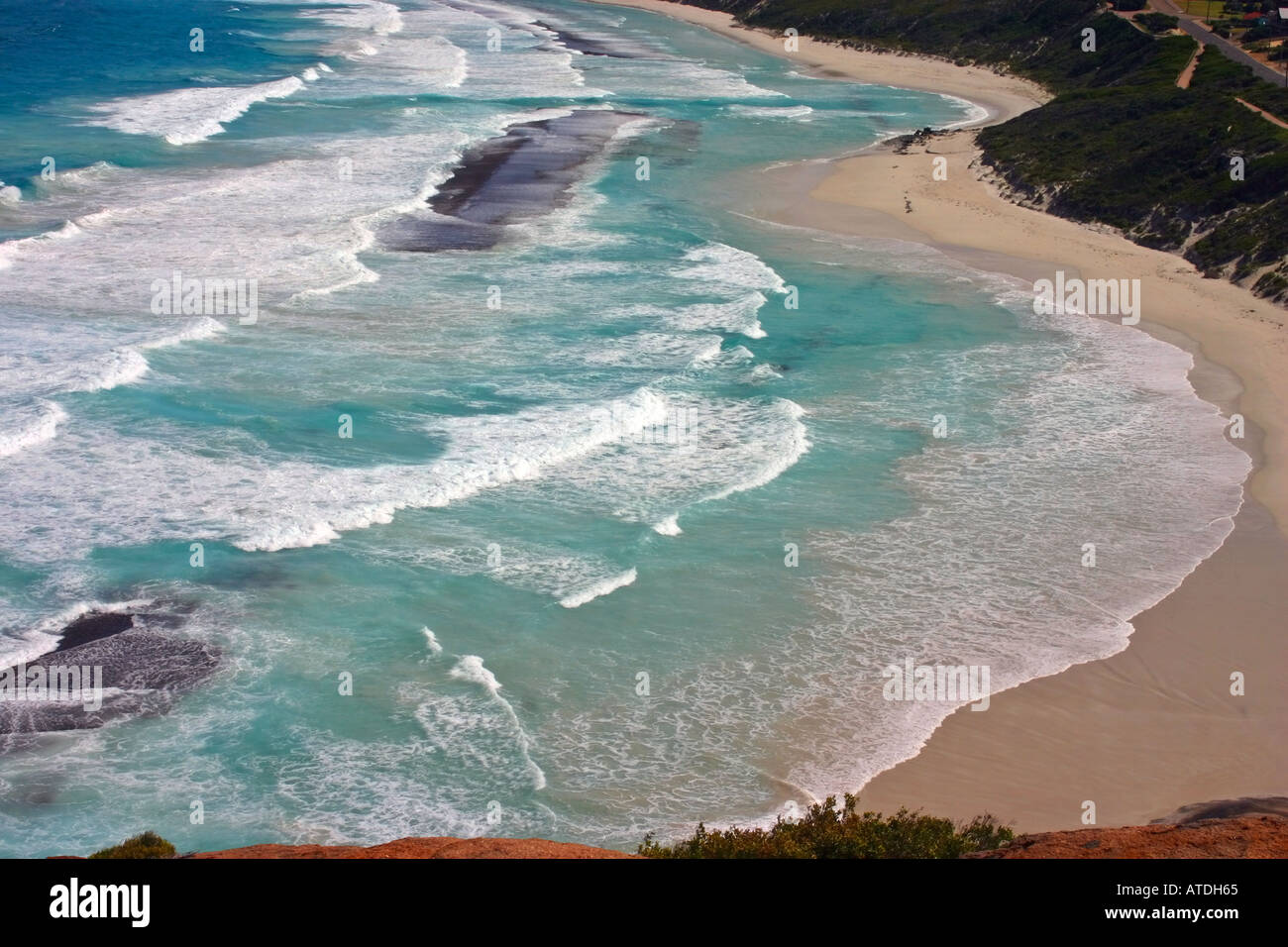 Rugged coastal views of the Southern Ocean along the Great Ocean Drive ...