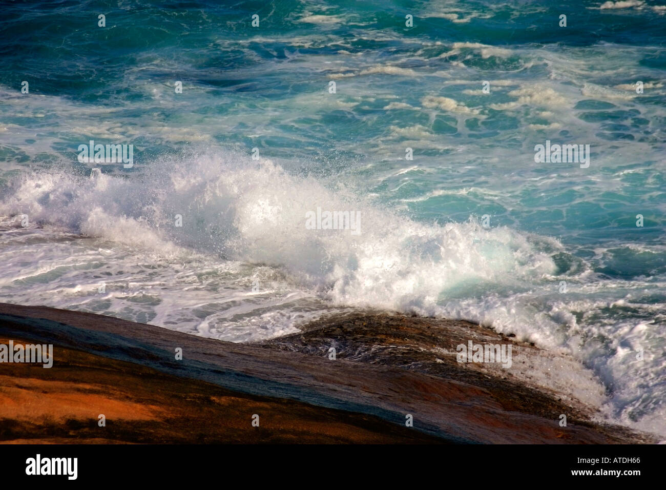 Rugged coastal views of the Southern Ocean along the Great Ocean Drive ...