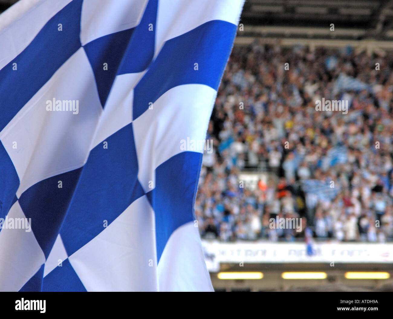 Blue white flag football club supporters hi-res stock photography and ...